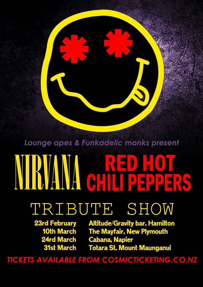 Nirvana & Red Hot Chili Peppers Tribute bands - Totara Street