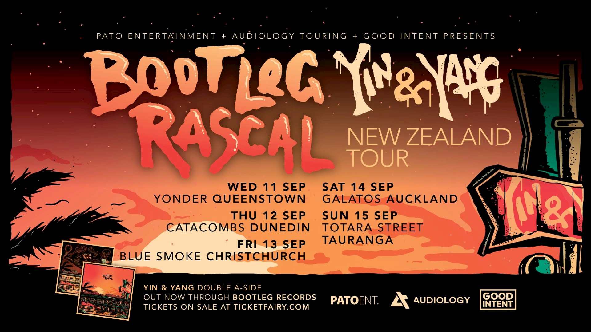 Bootleg Rascal 'Yin & Yang' Tour - Totara Street